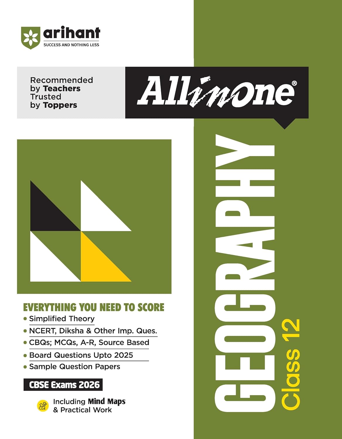 Arihant All in One Geography Class 12 for CBSE Exams 2025-26 | Revised – Booksfy