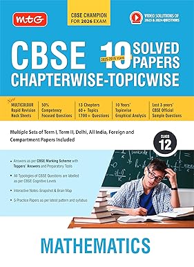 MTG CBSE 10 Years (2025-2016) Chapterwise Topicwise Solved Papers Clas – Booksfy