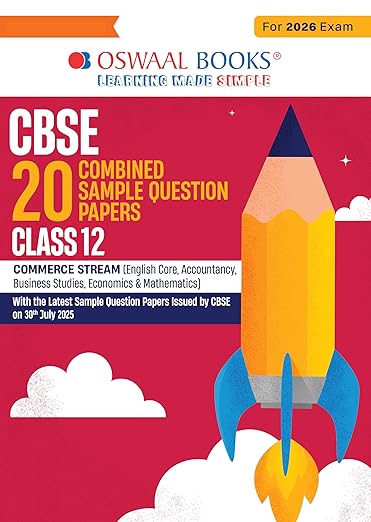 Oswaal CBSE 20 Combined Sample Question Papers Class-12 Commerce Strea ...