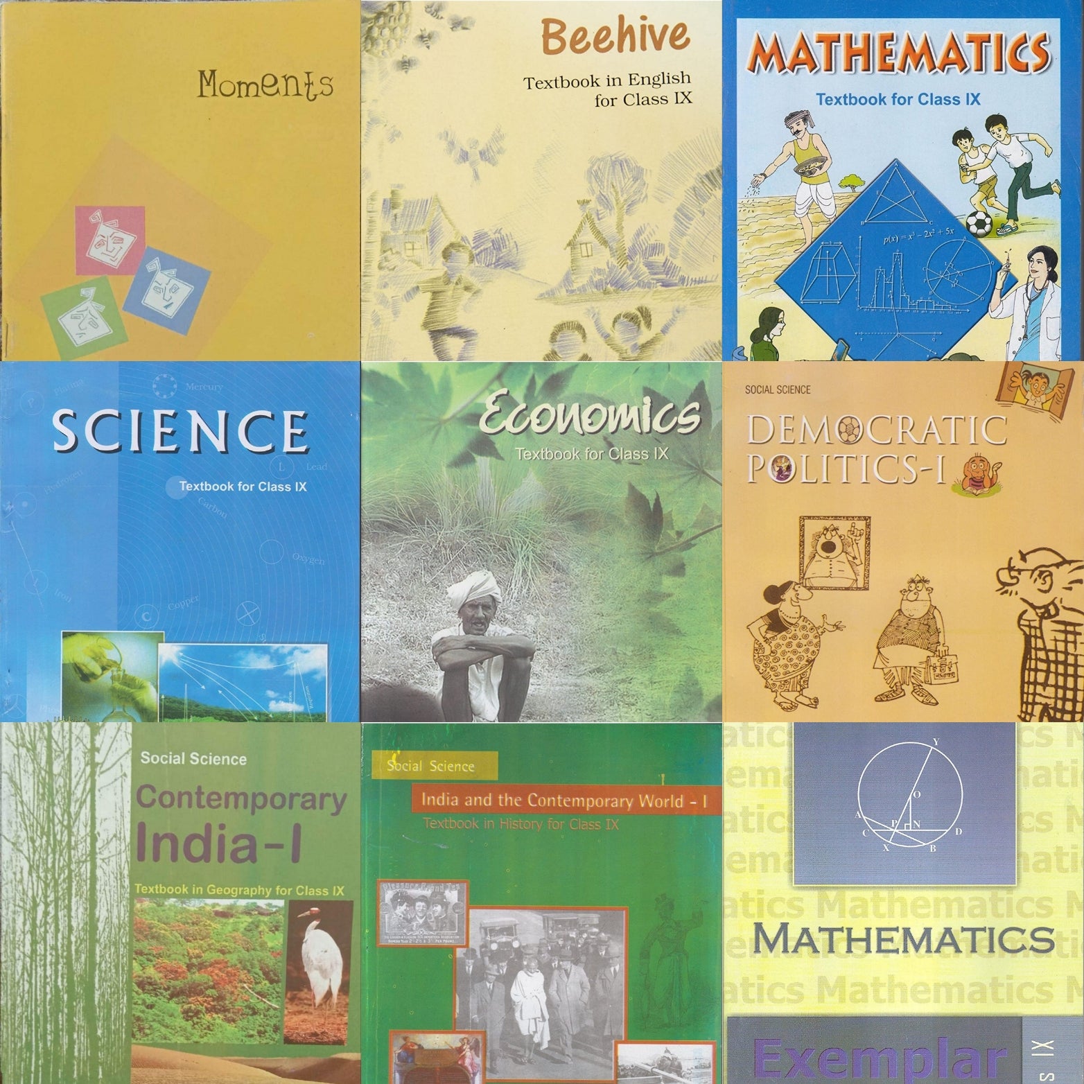 NCERT Complete Books Set + Exemplars for Class -9 (English Medium) - L ...